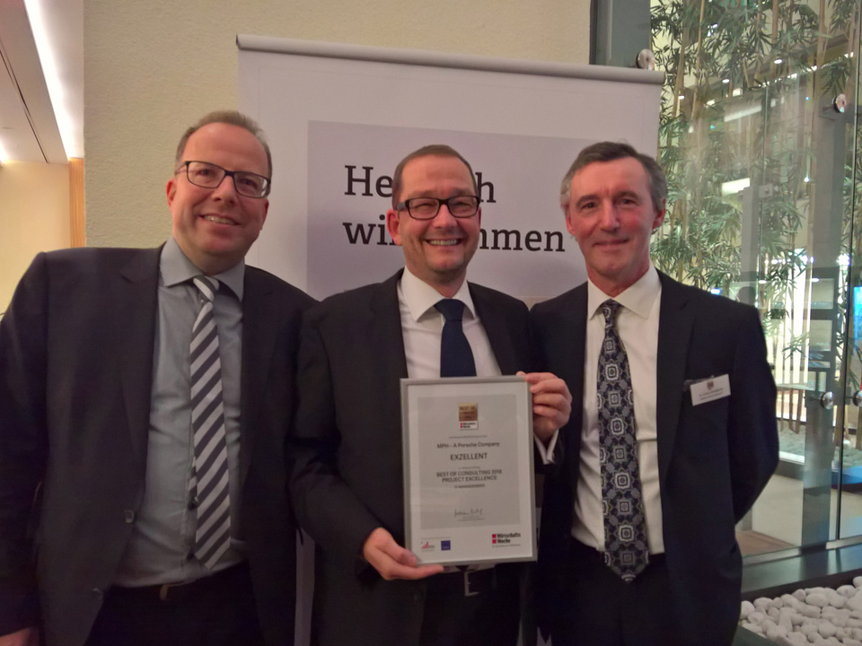 Wirtschaftswoche-Wettbewerb: Best of Consulting 2016 | MHP – A Porsche Company